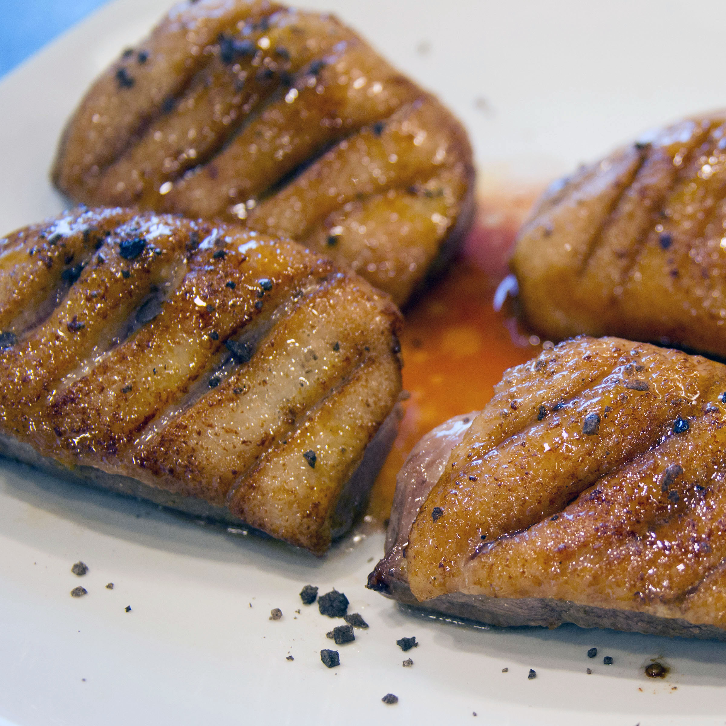 Cast Iron Seared Duck with Kiawe Smoked Hawaiian Sea Salt
